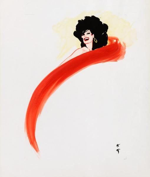 Dans le vent, ruban orange par René GRUAU sur le site de la Galerie ...